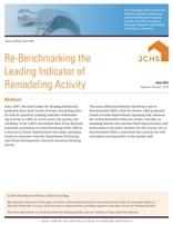 Re-Benchmarking the Leading Indicator of Remodeling Activity | Joint ...